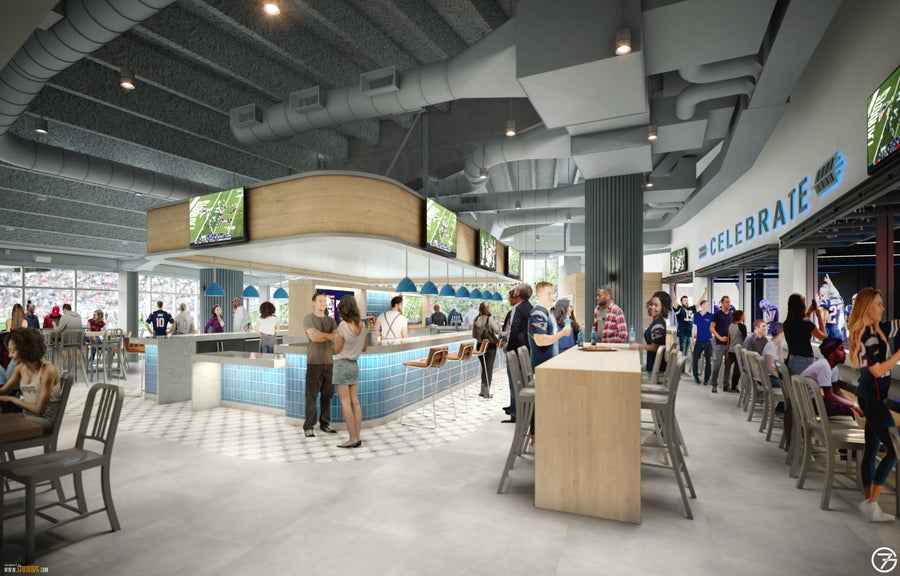 Gillette Stadium to open a unique on-field beer hall in September