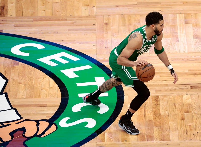 Jayson Tatum officially shows off his first signature shoe, the Jordan ...