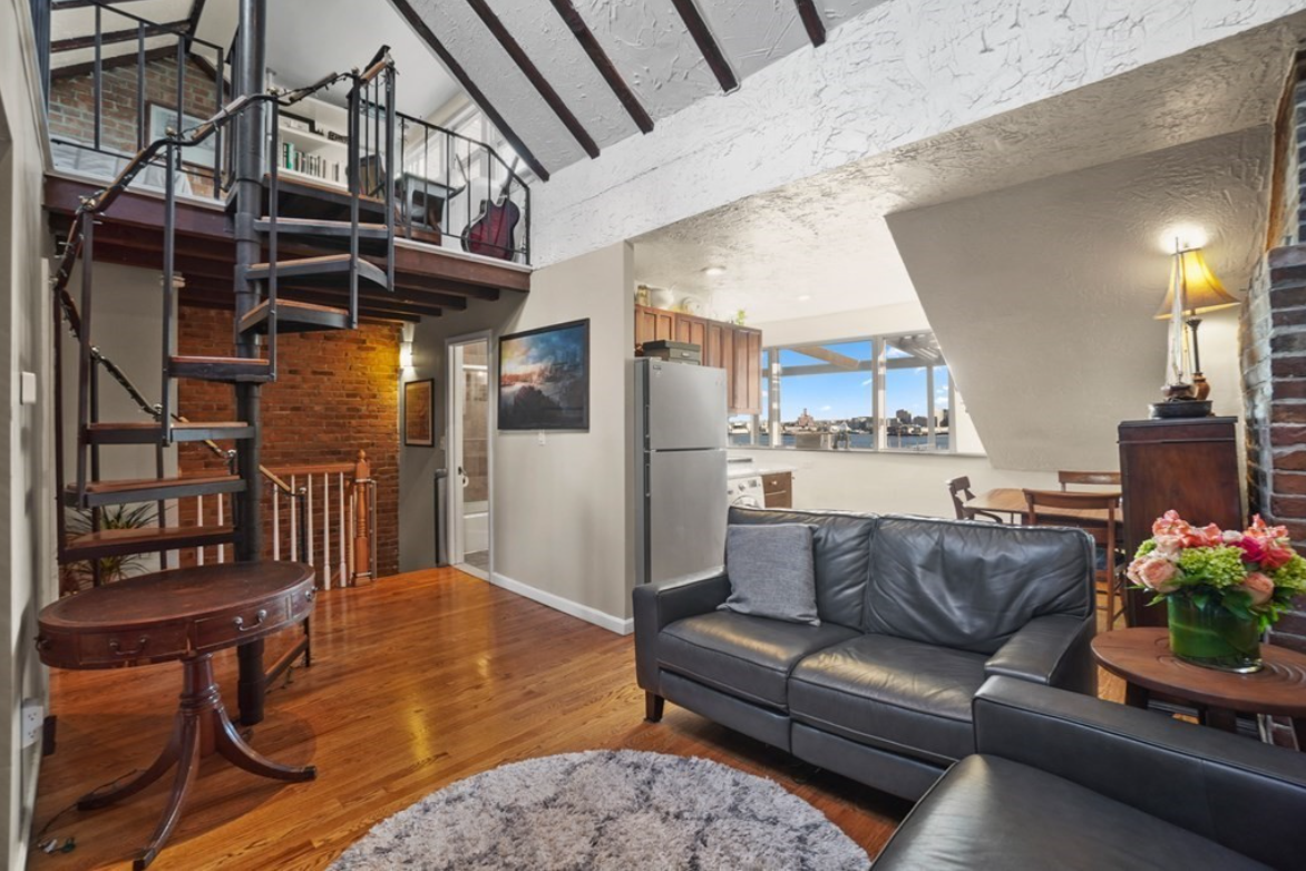 For $649k, 2-bed East Boston condo puts harbor, skyline on display