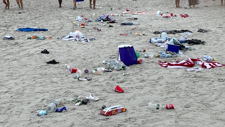 Unruly crowds trashed Cape Cod beaches on July 4th, police say