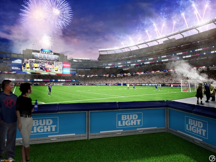 Gillette Stadium: Renderings show new lighthouse and video board