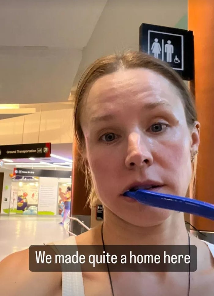 Kristen Bell responds to backlash over Logan Airport posts