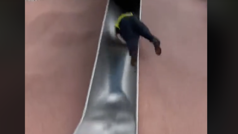 Boston ‘cop slide’ video turns up on John Oliver