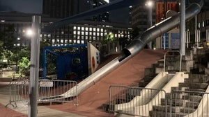 Boston temporarily barricaded the ‘cop slide’ amid surge of adults