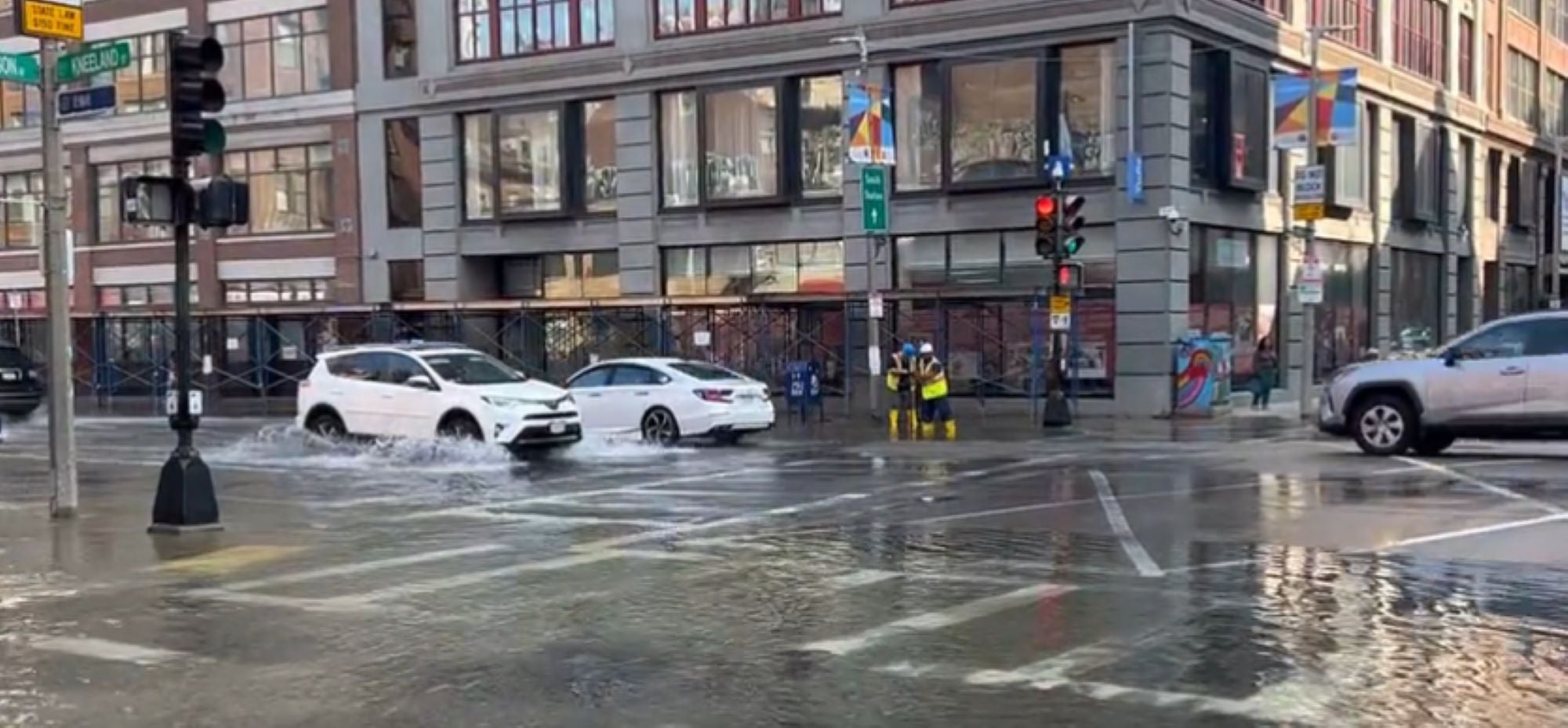 127-year-old water main gives way under NYC's Times Square