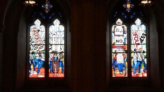 National Cathedral replaces windows honoring Confederacy