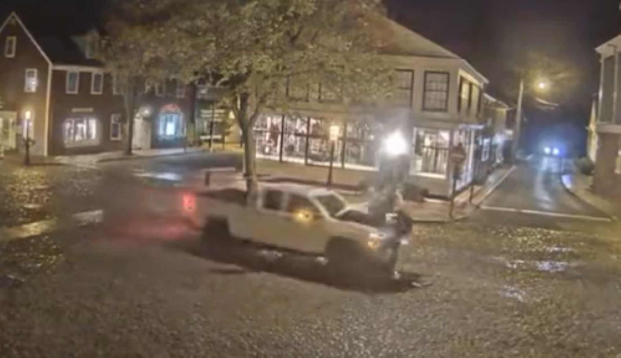 Video shows truck destroying Nantucket landmark in head-on crash