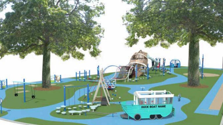 Here's what the 'Gronk Playground' on the Esplanade will look like.
