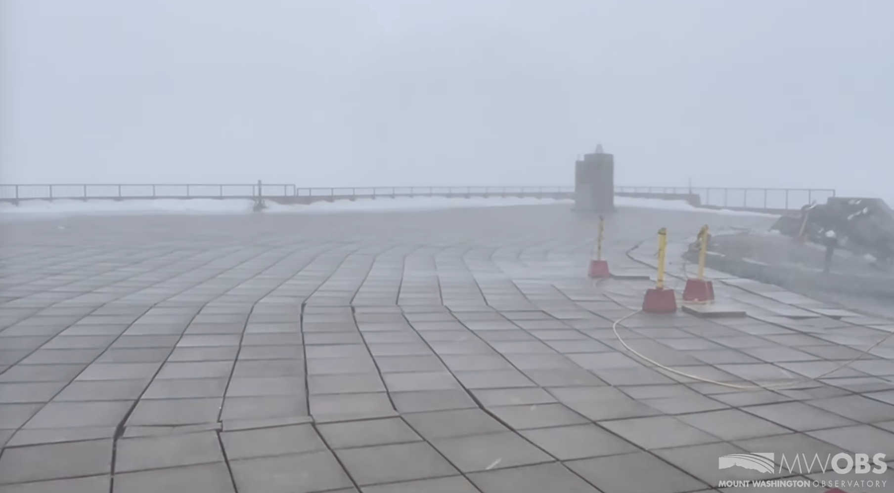 Watch: Hurricane force winds whipped atop Mount Washington