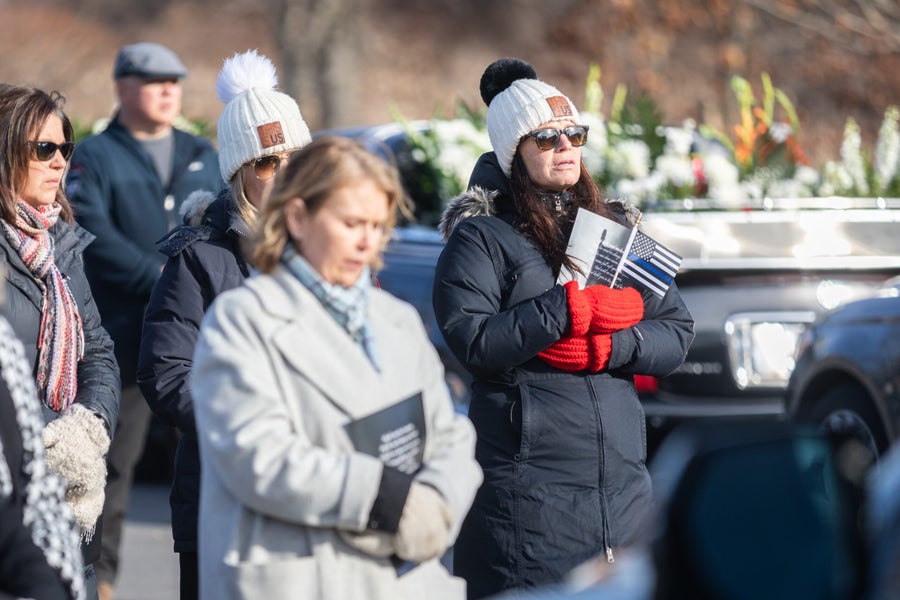 Photos: Thousands mourn Waltham Police Officer Paul Tracey at funeral