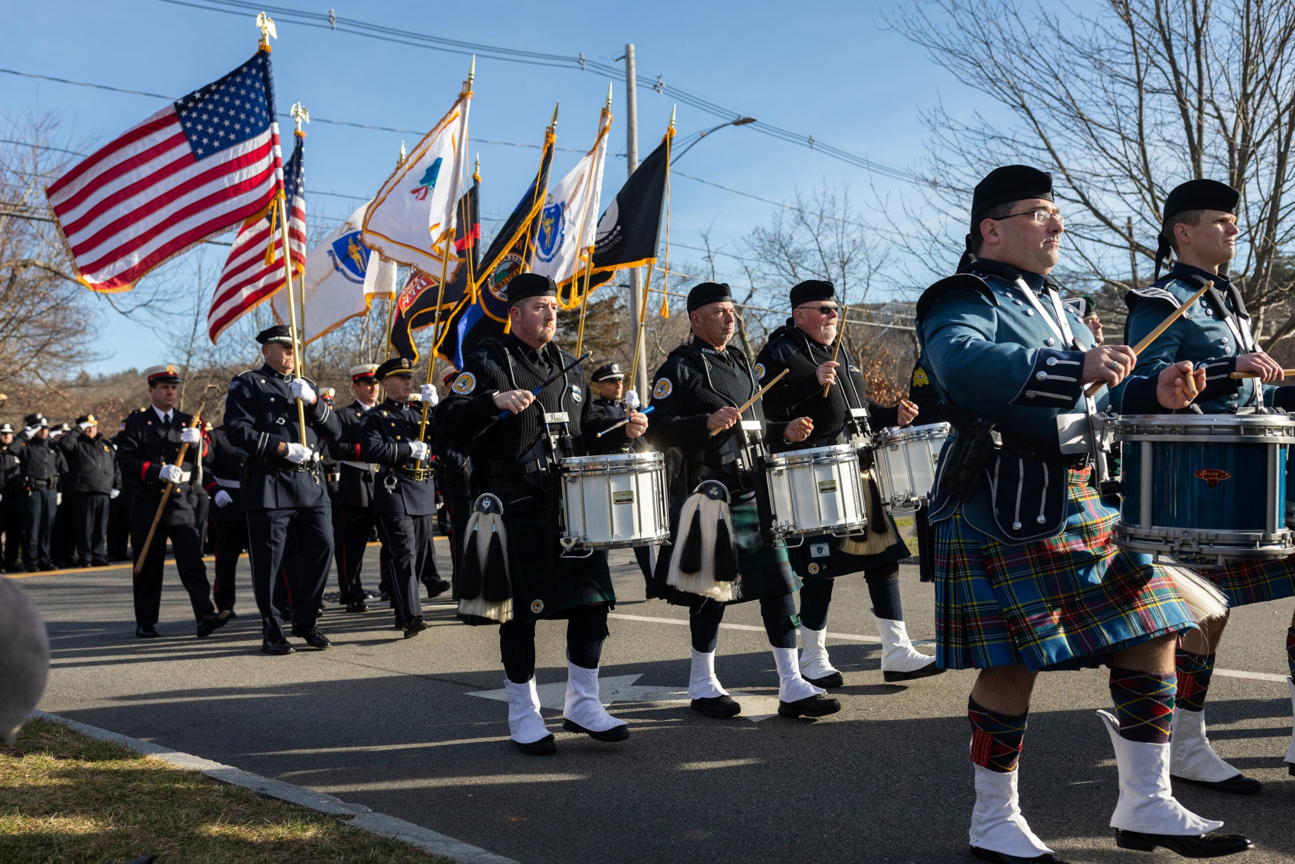 Photos: Thousands mourn Waltham Police Officer Paul Tracey at funeral