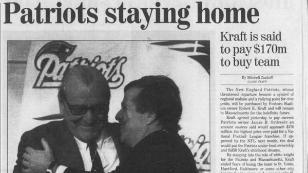 Robert Kraft bought the Patriots in 1994, faced outlandish problems
