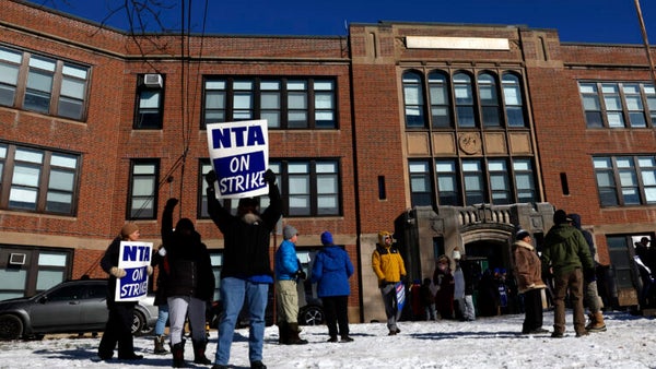 Newton schools closed on Monday as teachers strike continues