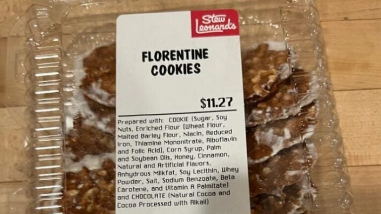 Person dies in Connecticut after reportedly eating mislabeled cookies