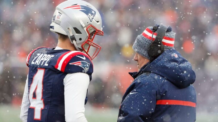 Bailey Zappe says farewell to Bill Belichick on Instagram