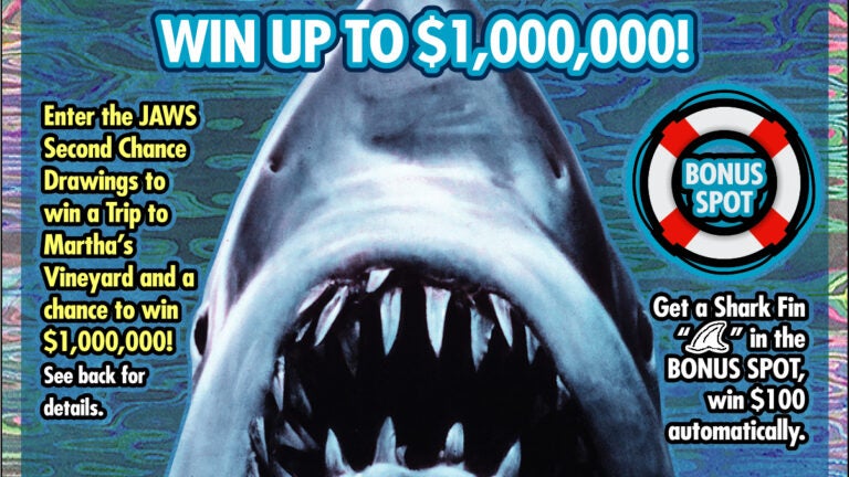 Mass. State Lottery launches 'Jaws' scratch ticket