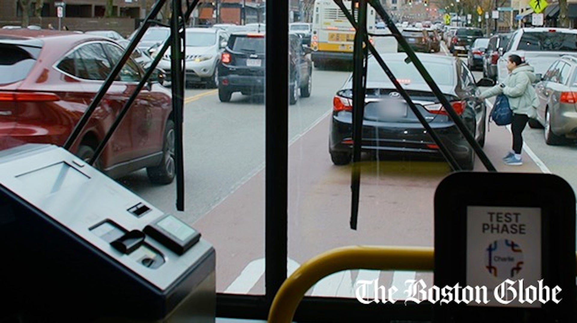 In Boston, parked cars regularly block buses. Other cities show it ...