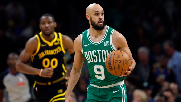 Derrick White transforms into a Boston-native for Samuel Adams ad