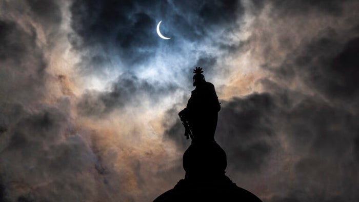 Here's what the eclipse looked like from Mount Washington
