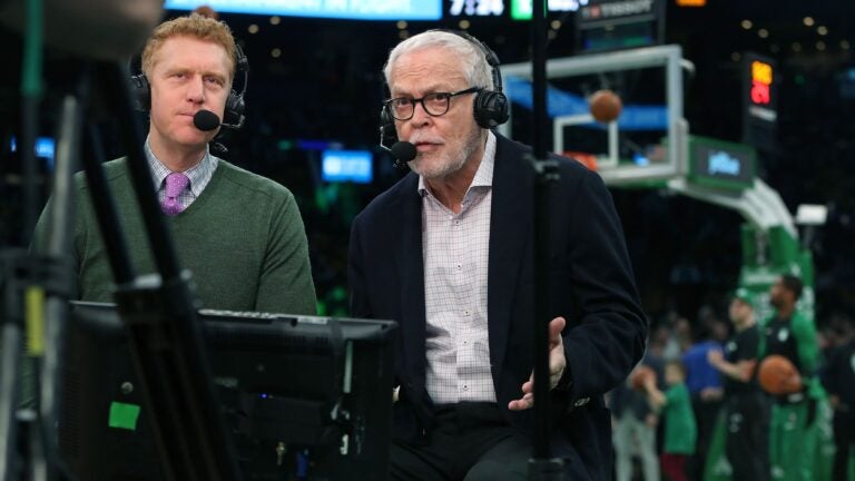 Celtics honor retiring TV play-by-play voice Mike Gorman