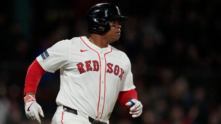 Rafael Devers discussed his lingering shoulder injury