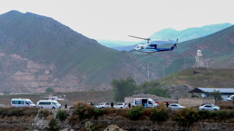 Helicopter carrying Iran's president apparently crashes