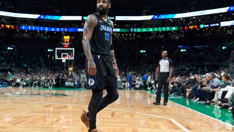 Kyrie Irving had in-game shouting match with fan, announcer says