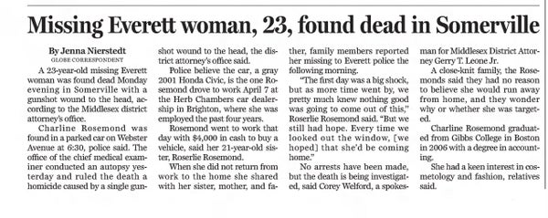 ‘I don’t know why they’re not talking.’ People know who killed Charline ...