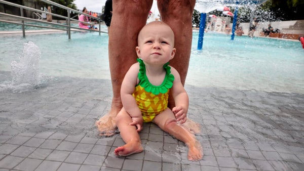 Photos: Joy in Charlestown as public pool finally reopens