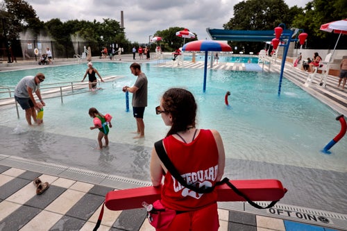 Photos: Joy in Charlestown as public pool finally reopens