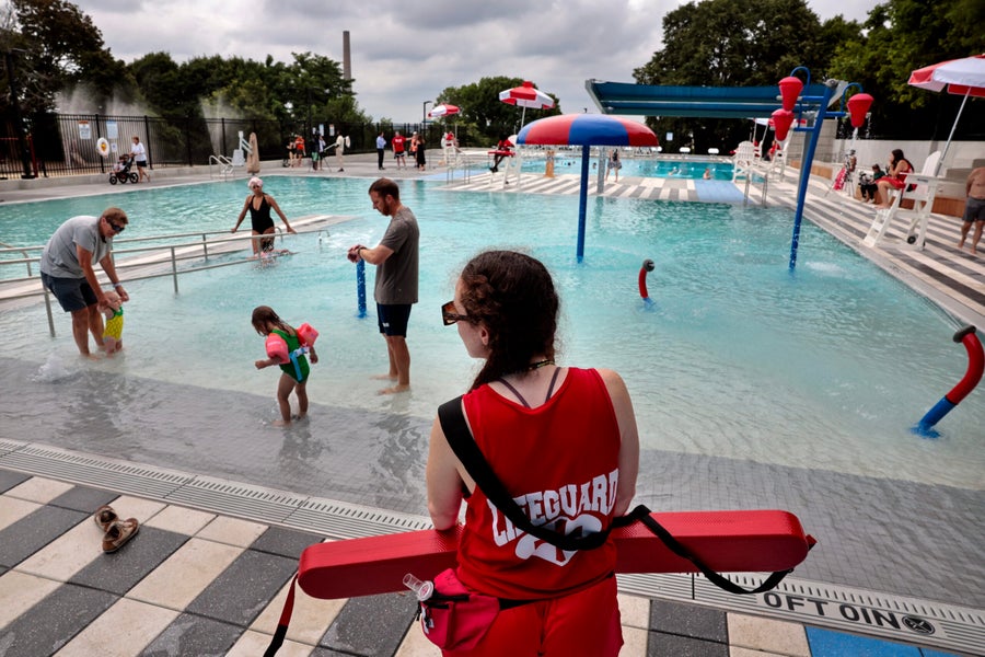 Photos: Joy in Charlestown as public pool finally reopens
