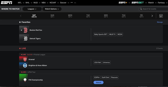 ESPN’s new ‘Where To Watch’ is a small victory for sports fans