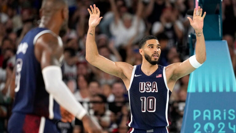Jayson Tatum discusses being in a "weird rhythm" at Paris Games