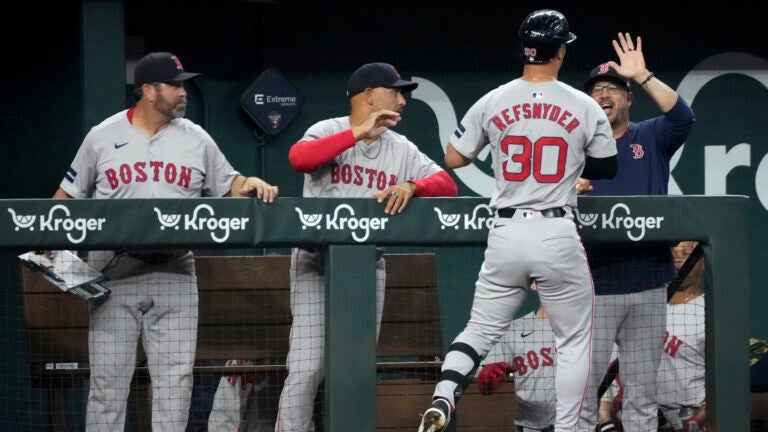 Rob Refsnyder shines in Red Sox road loss vs. Rangers