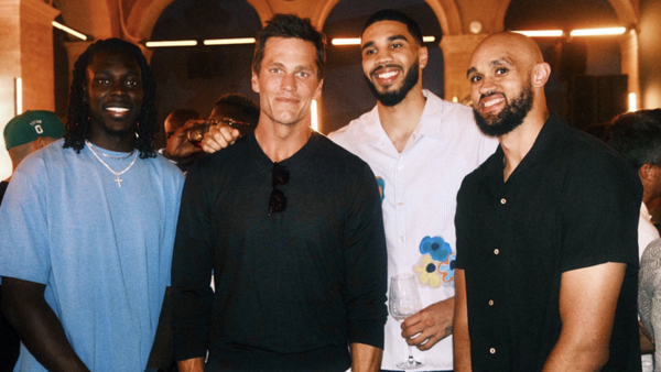 Tom Brady meets with Jayson Tatum, Celtics Olympians in Paris