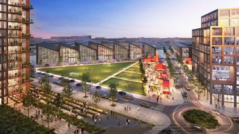 Developers unveil initial plans for a massive project at former ExxonMobil site in Everett