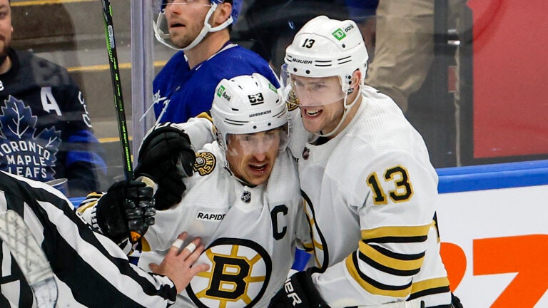 What is Brad Marchand looking for with his next Bruins linemate?
