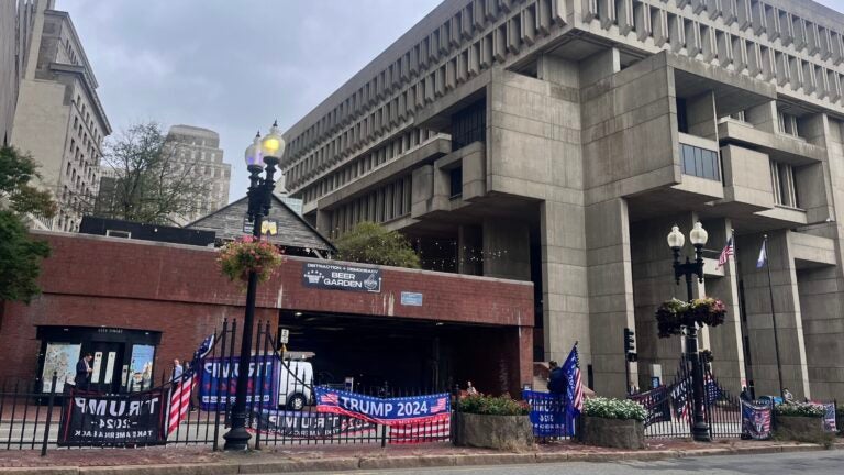 Here's what's up with those Trump flags outside Boston City Hall
