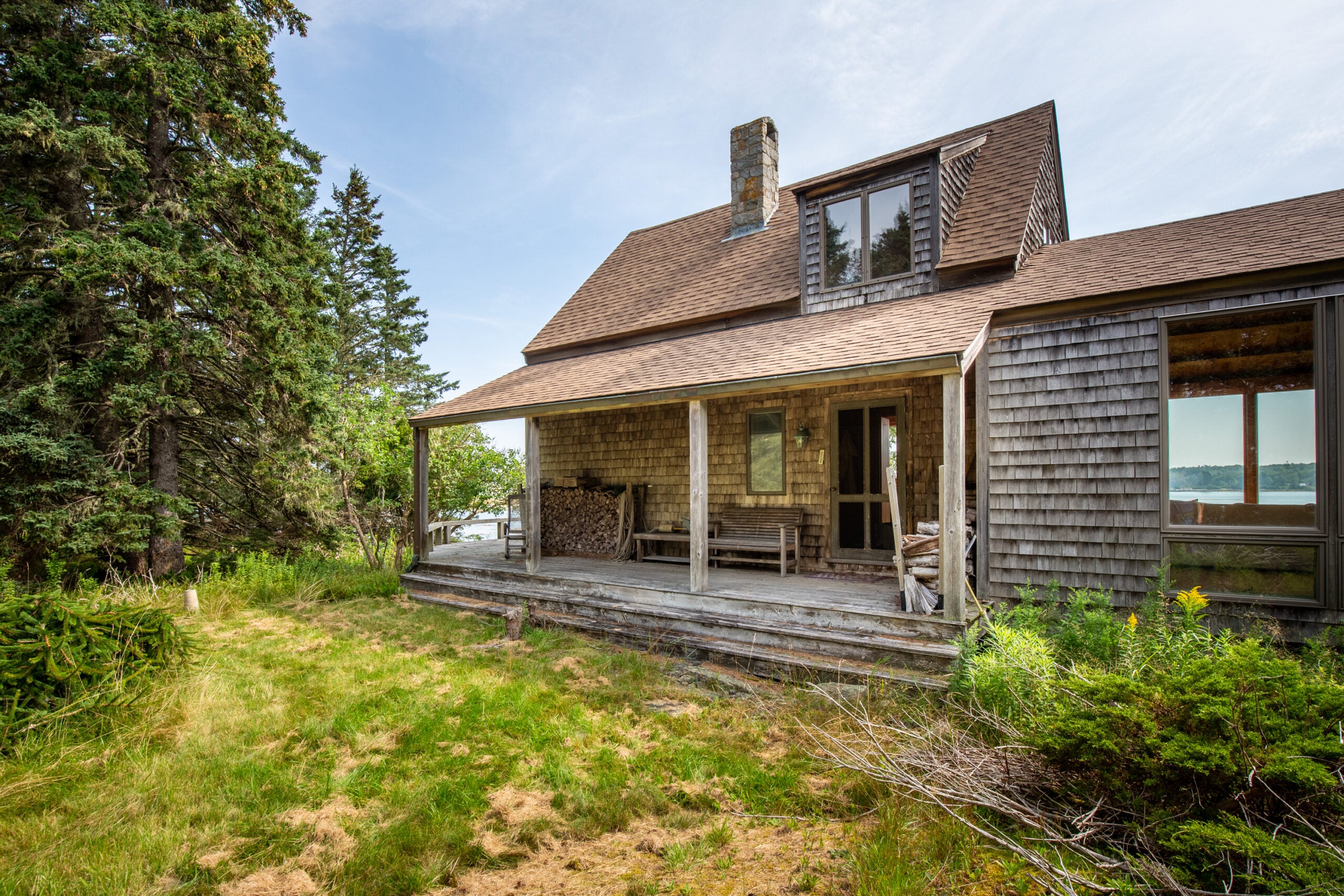 Writer Paul Theroux lists his private island in Maine. Price: $1.27m