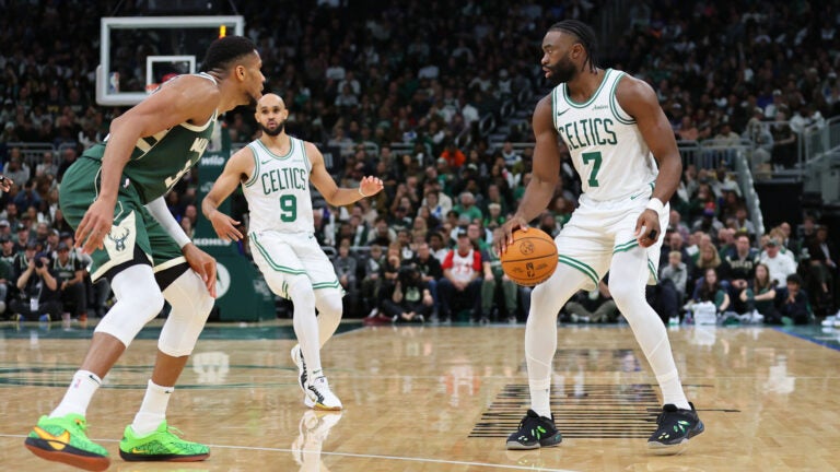 Nike appears to troll Jaylen Brown with 'childish' Giannis tweet