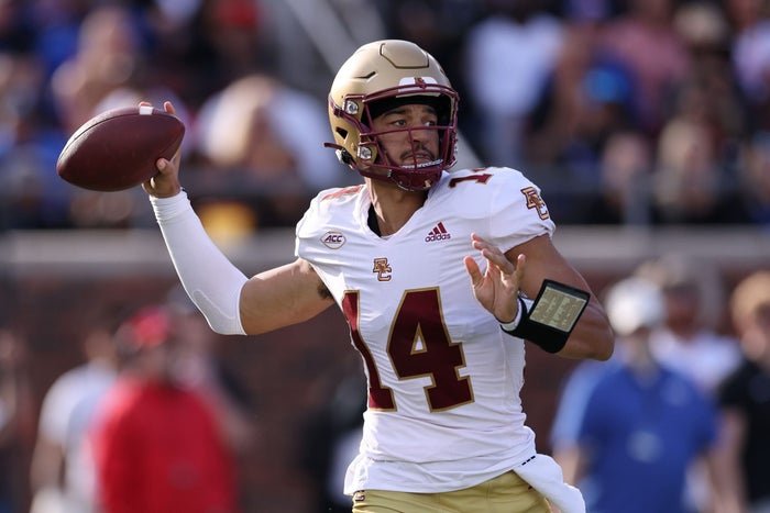 Grayson James sparks offense, but BC can't upset No. 14 SMU