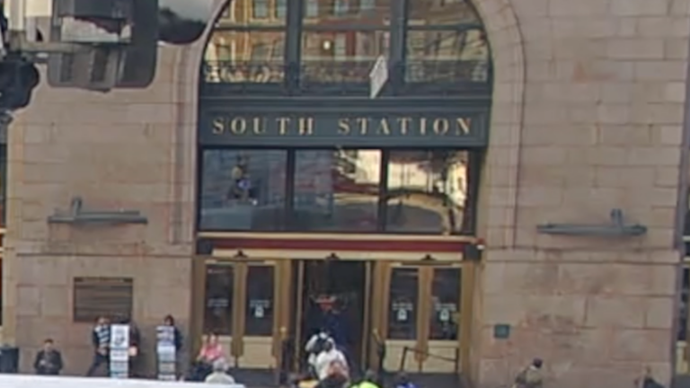 Video shows moment equipment fell to the ground at South Station