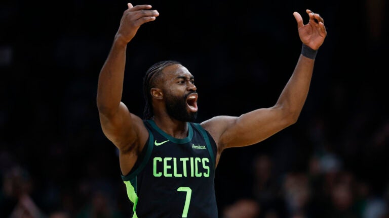 Jaylen Brown follows a hot new trend with chocolate brown fit