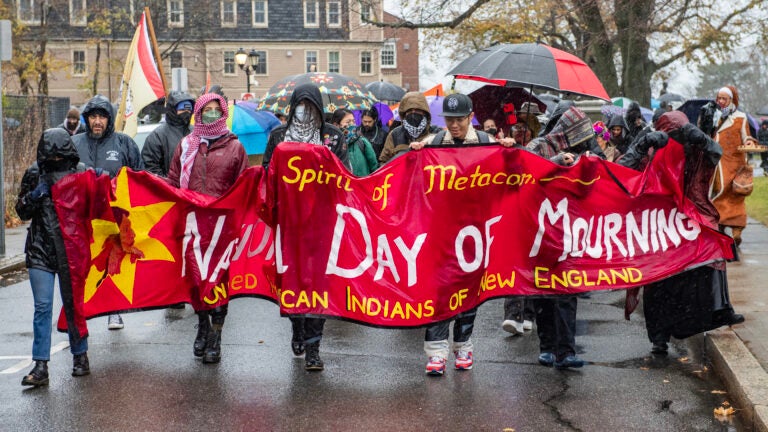 Indigenous people speak out against Thanksgiving 'myth' at Day of ...