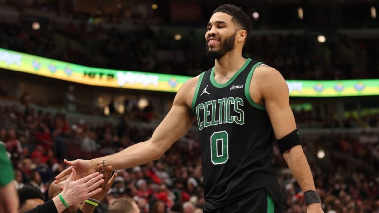 Jayson Tatum notches historic 43-point triple-double vs. Bulls