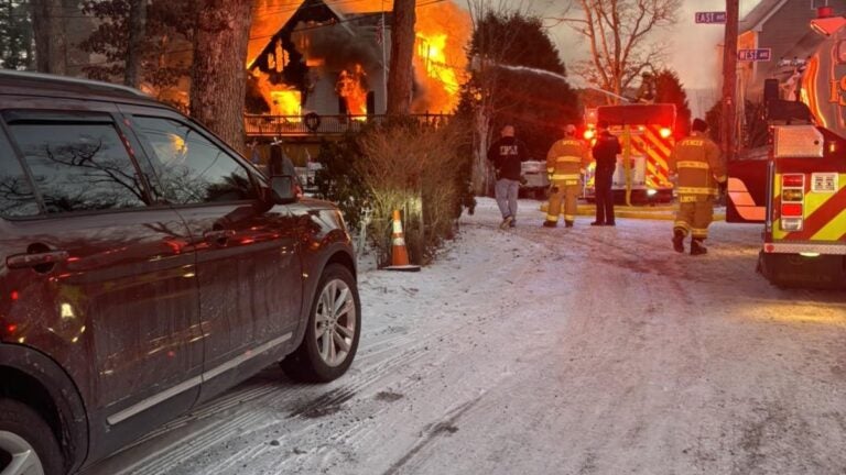 Fire in Spencer destroys two homes as stored fireworks explode