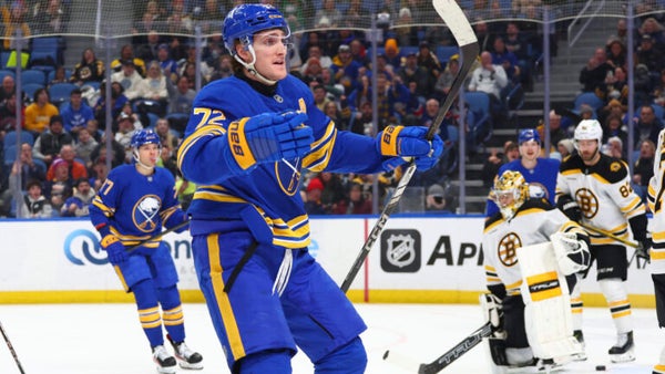 Bruins fall to Sabres as two Buffalo players score hat tricks