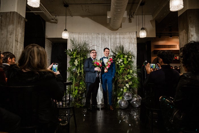 ‘Queerly Beloved’ group wedding at The Sinclair marries 7 couples