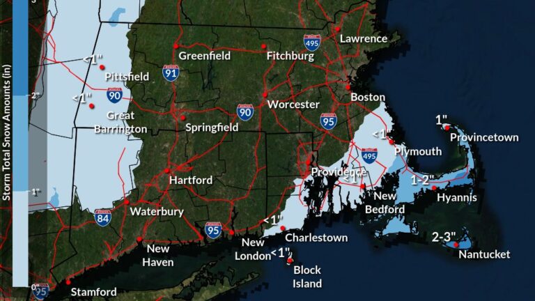 Boston Snow: The latest snow forecast, maps, totals, and updates