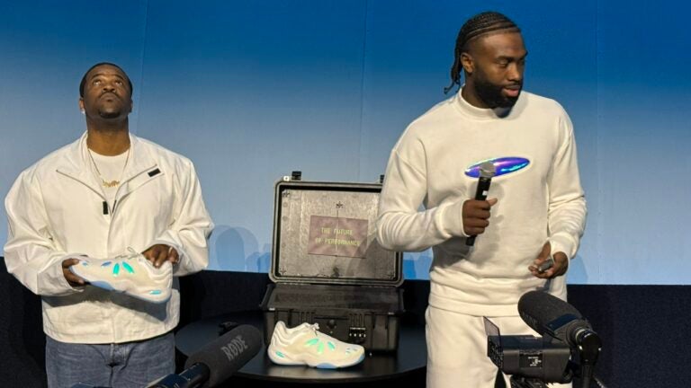 Jaylen Brown celebrates science, sneaker culture during 741 launch party